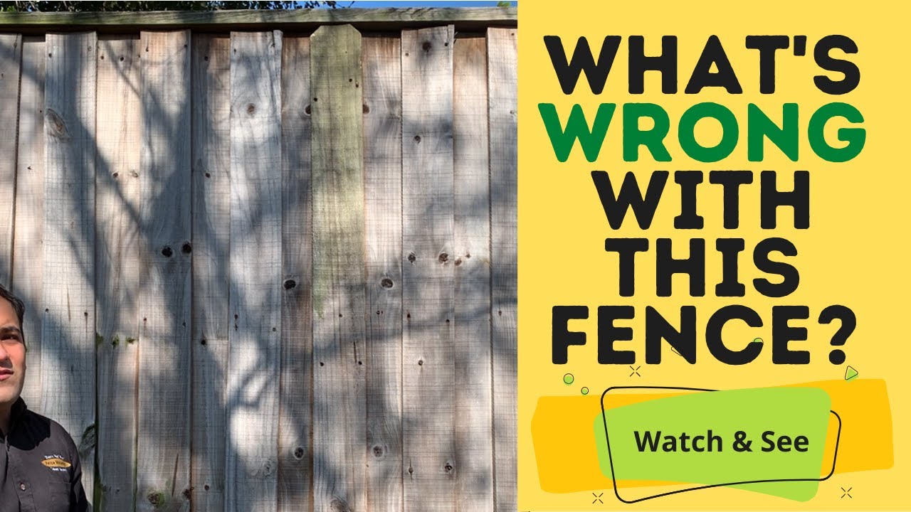 Pine Wood Fence Problems? What is wrong with this fence? Richardson TX ...