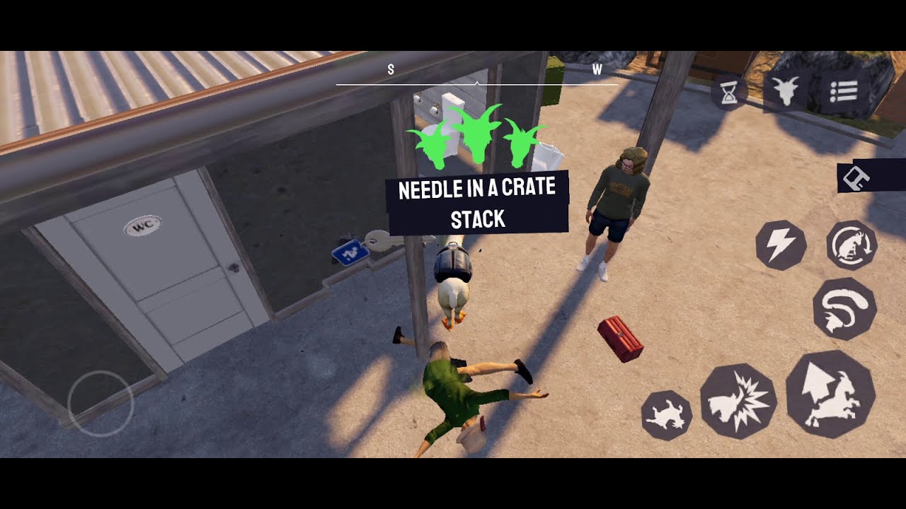 How to Complete "NEEDLE IN A CRATE STACK" Task in Goat Simulator 3 - YouTube