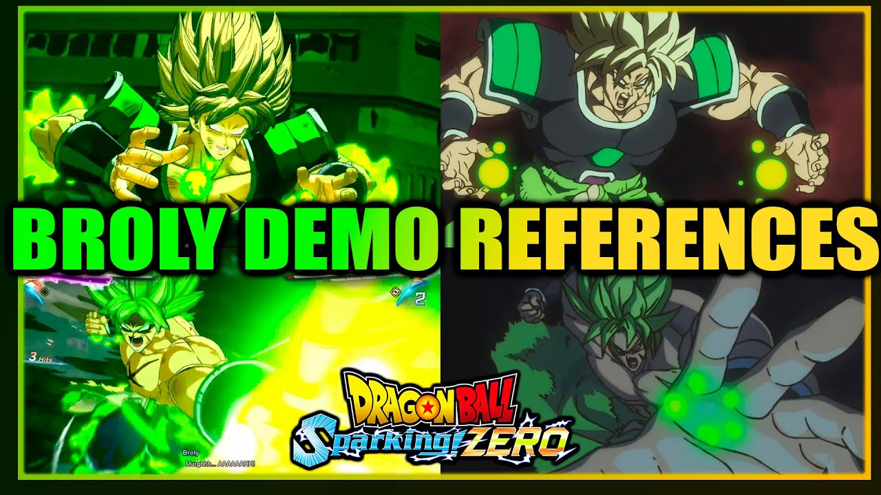 (3) DB Sparking Zero Demo Broly Insane References - YouTube