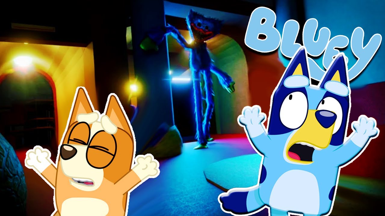BLUEY y su FAMILIA entran en el MUNDO de POPPY PLAYTIME 4 | Las ...