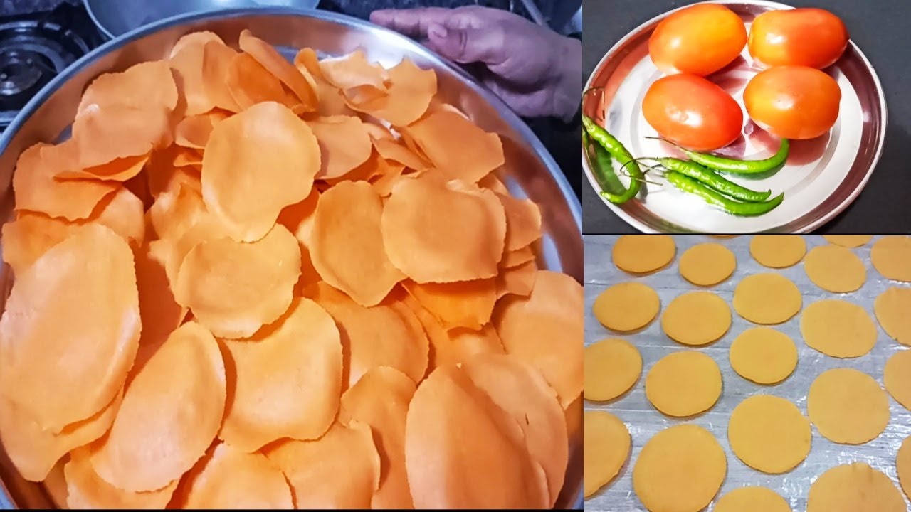 Tomato Papad in 2 types | टमाटर के पापड २ प्रकार के | Papad recipe ...