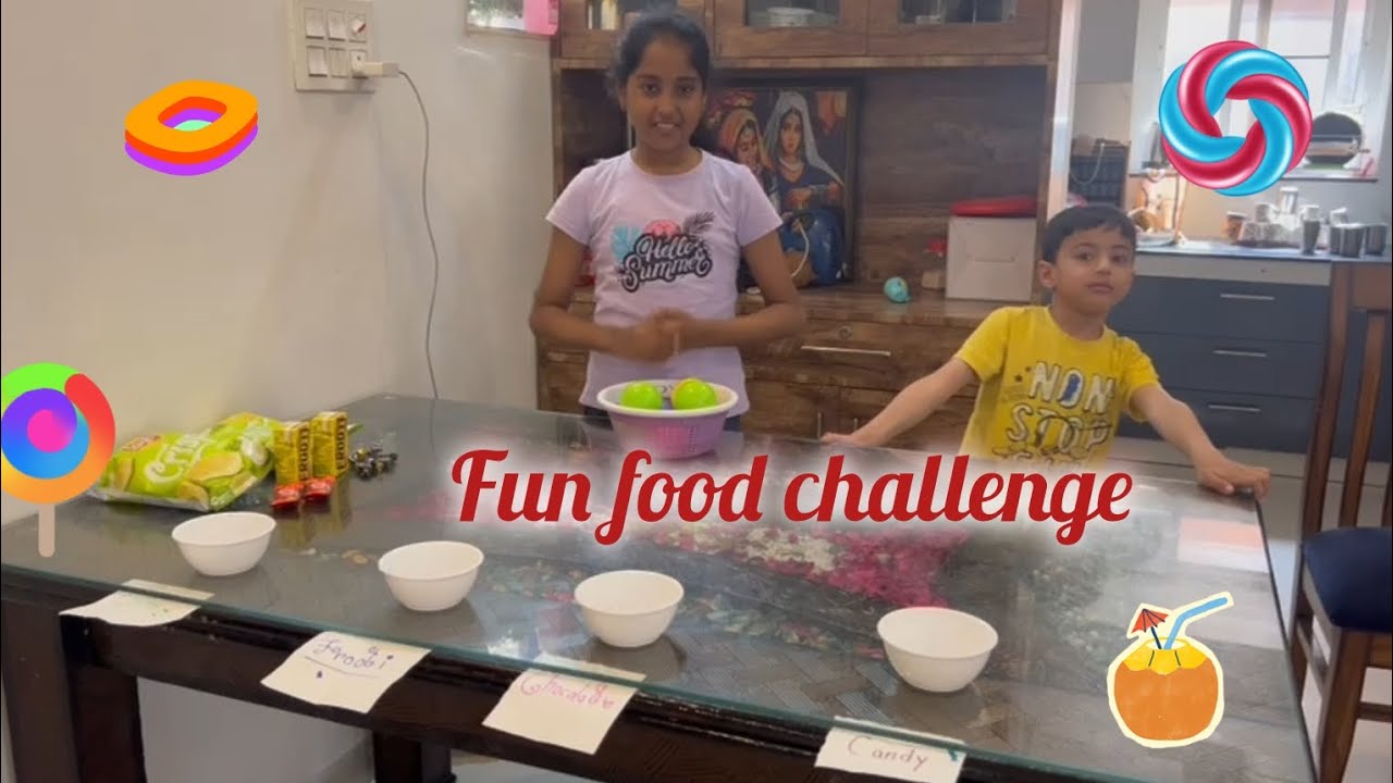Fun food challenge Game || Game for kids Birthday party |🍞🧀🌯🌮#funfood # ...