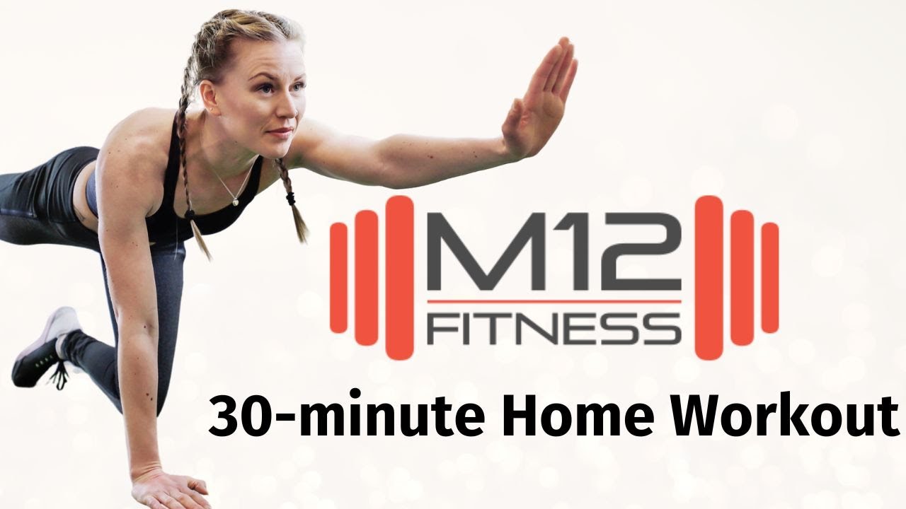 30 minute home workout with cardio - YouTube