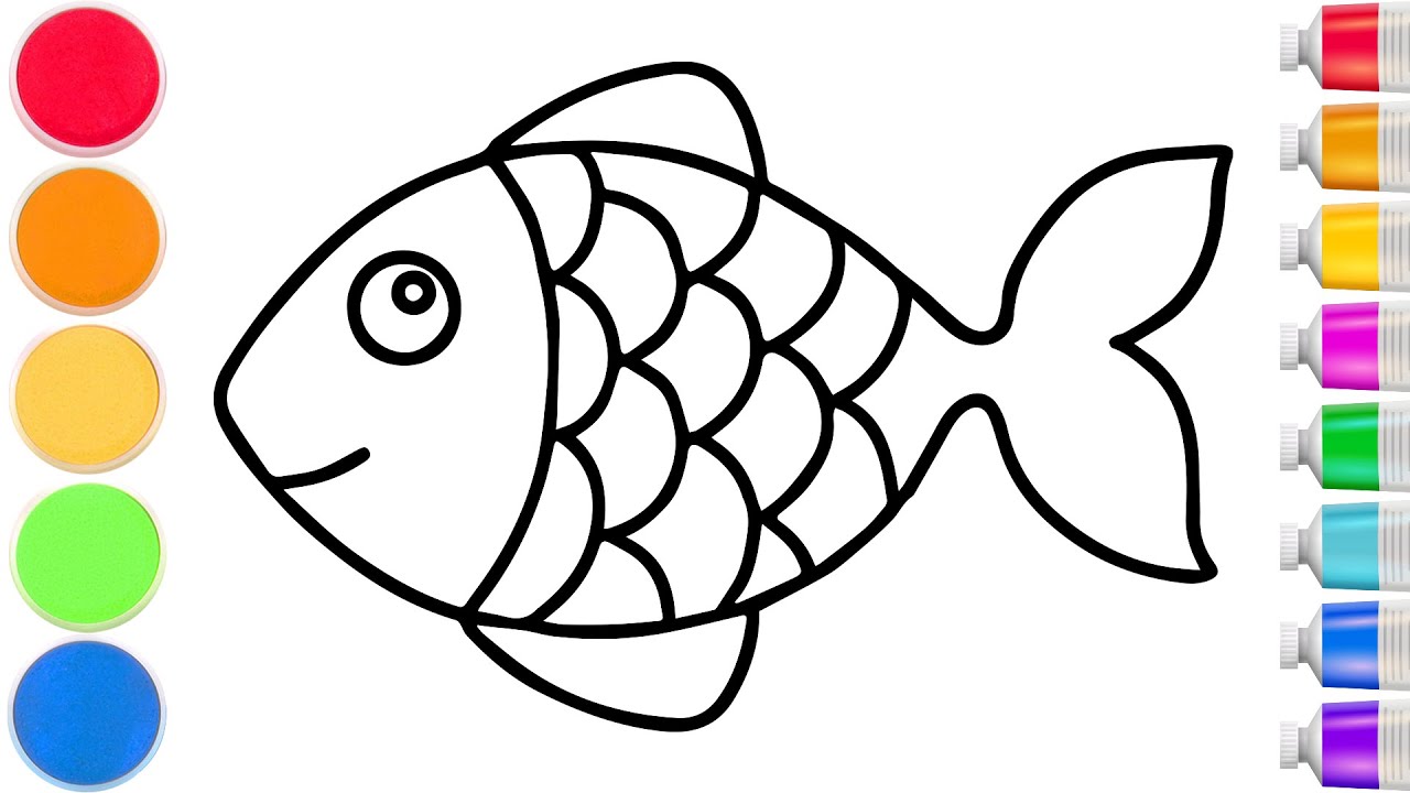 How to Draw a fish | step by step - YouTube