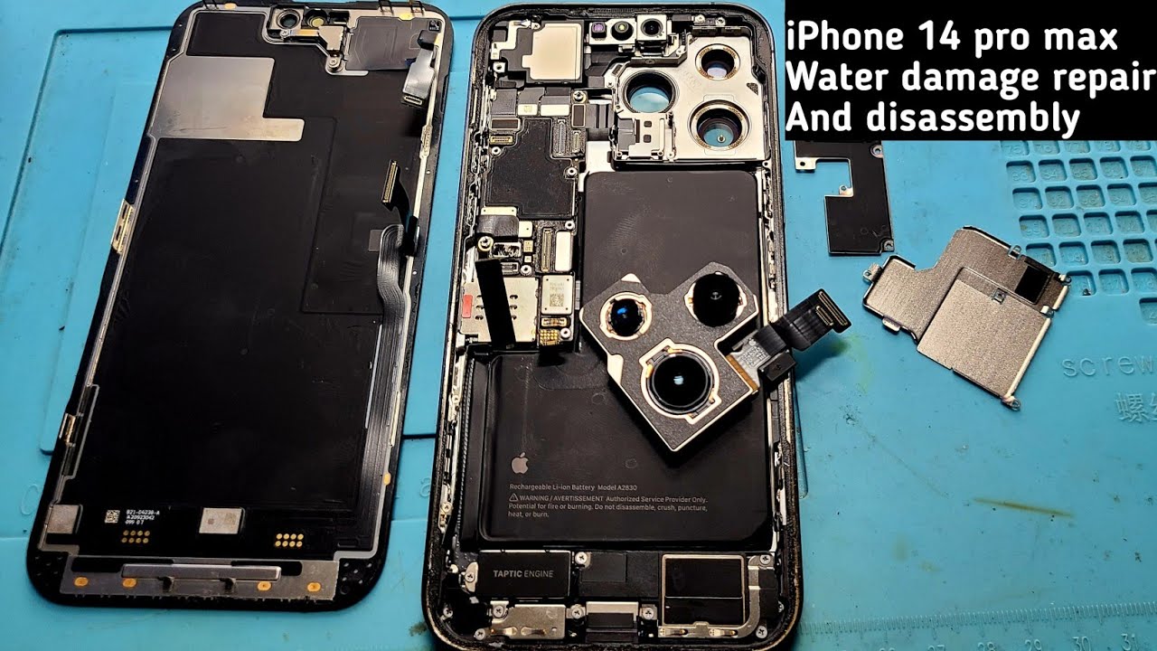 14 Pro Max Disassembly And Water damage Repair - YouTube