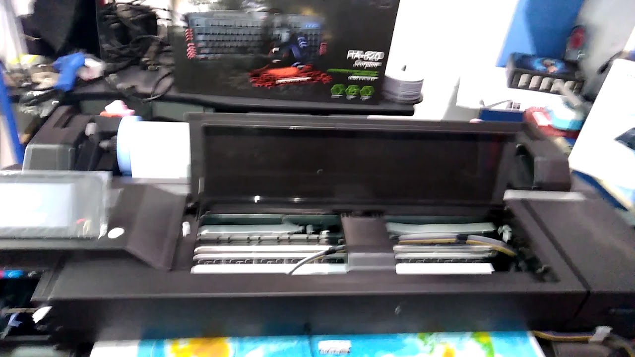 INSTALACION HP T120 SISTEMA CONTINUO - YouTube