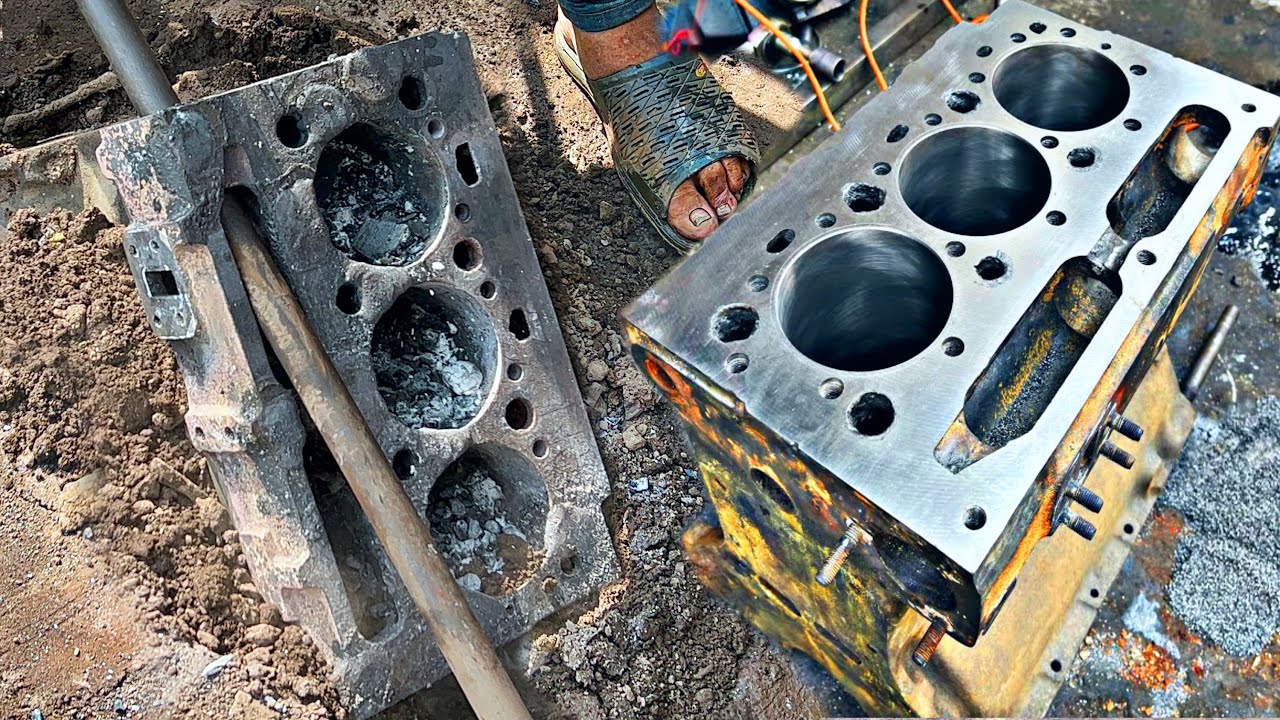 A Mud Pit Method for Reconditioning , Boring and Honing of 3 Cylinder ...