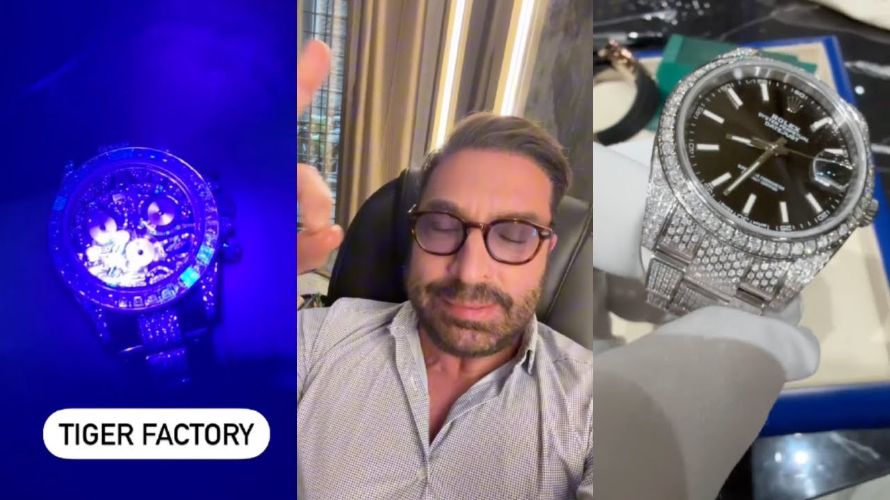 Lorenzo Ruzza testa tutti i brillanti dei suoi orologi con i raggi UV ...