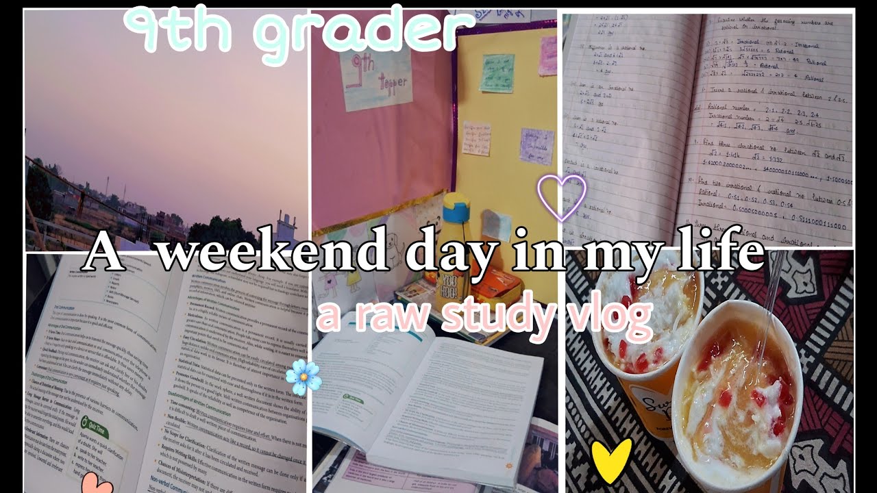 My weekend day productive study vlog as a CBSE 9th grader🎀|| Trying to ...