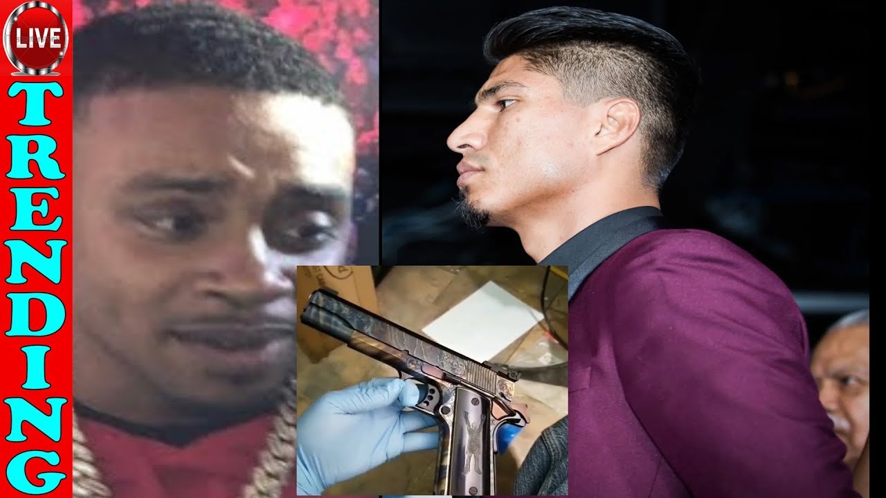 Mikey Garcia FLEXES ON ERROL SPENCE WITH CUSTOM GUN | Spence SHOOK ...