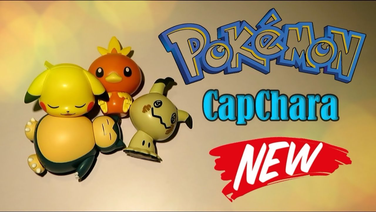 Pokemon Chibi CapChara Figures Pikachu Mimikyu Snorlax & Torchic BANDAI ...