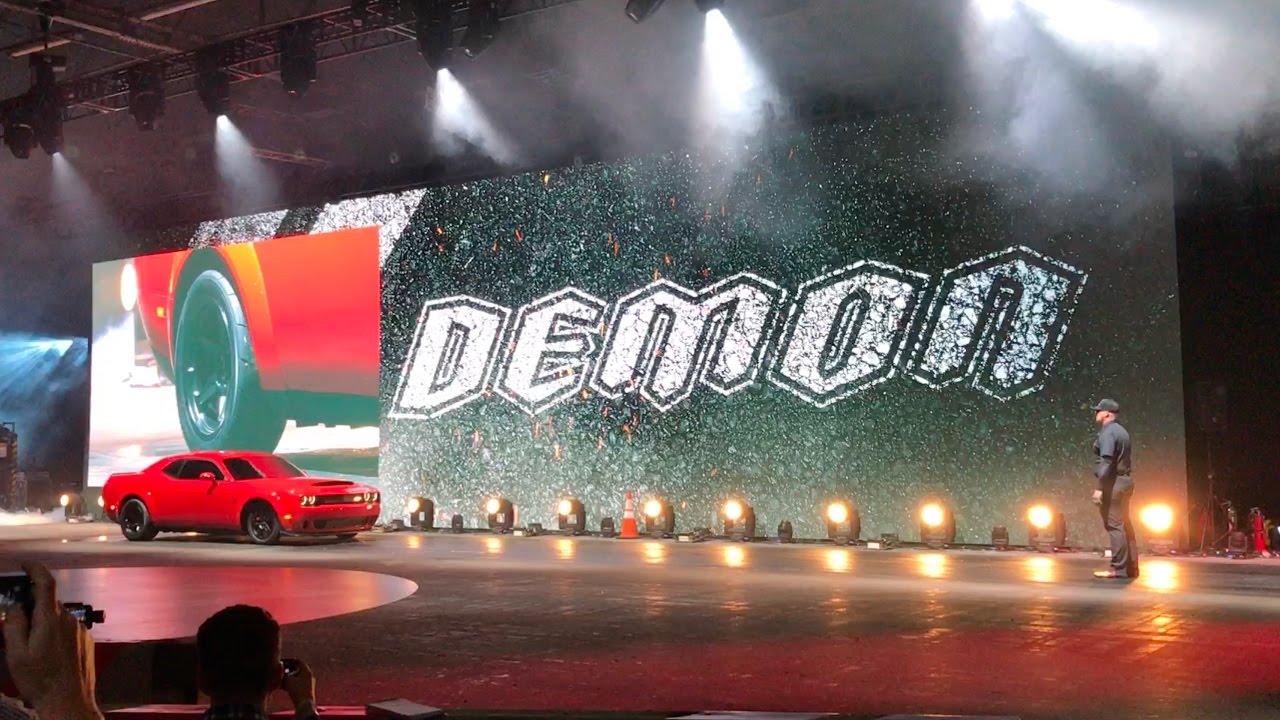 First Look! 840 hp 2018 Dodge Challenger SRT Demon Unveiled! - YouTube