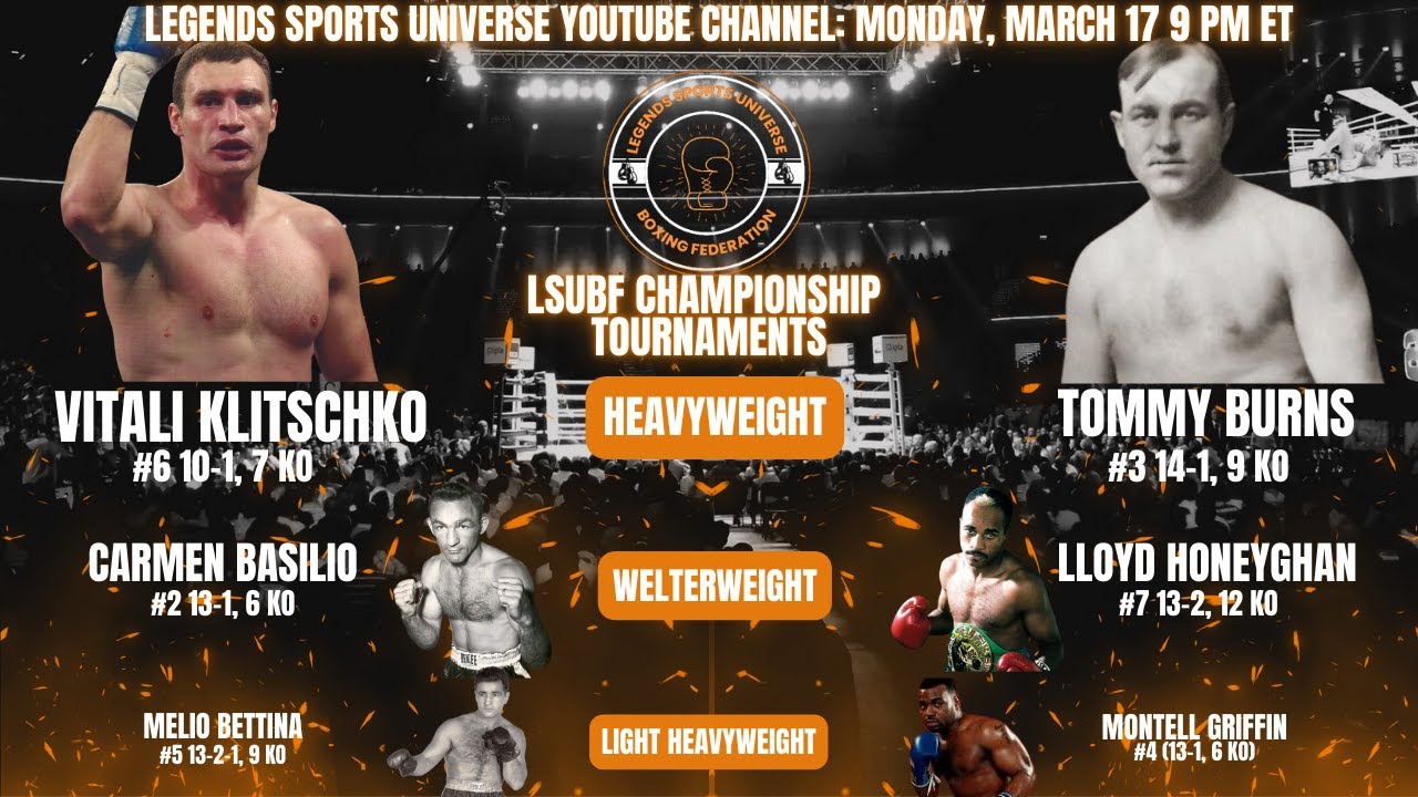 UNDISPUTED: LSUBF BOXING CARD #7: V. KLITSCHKO/BURNS, BASILIO/HONEYGHAN ...