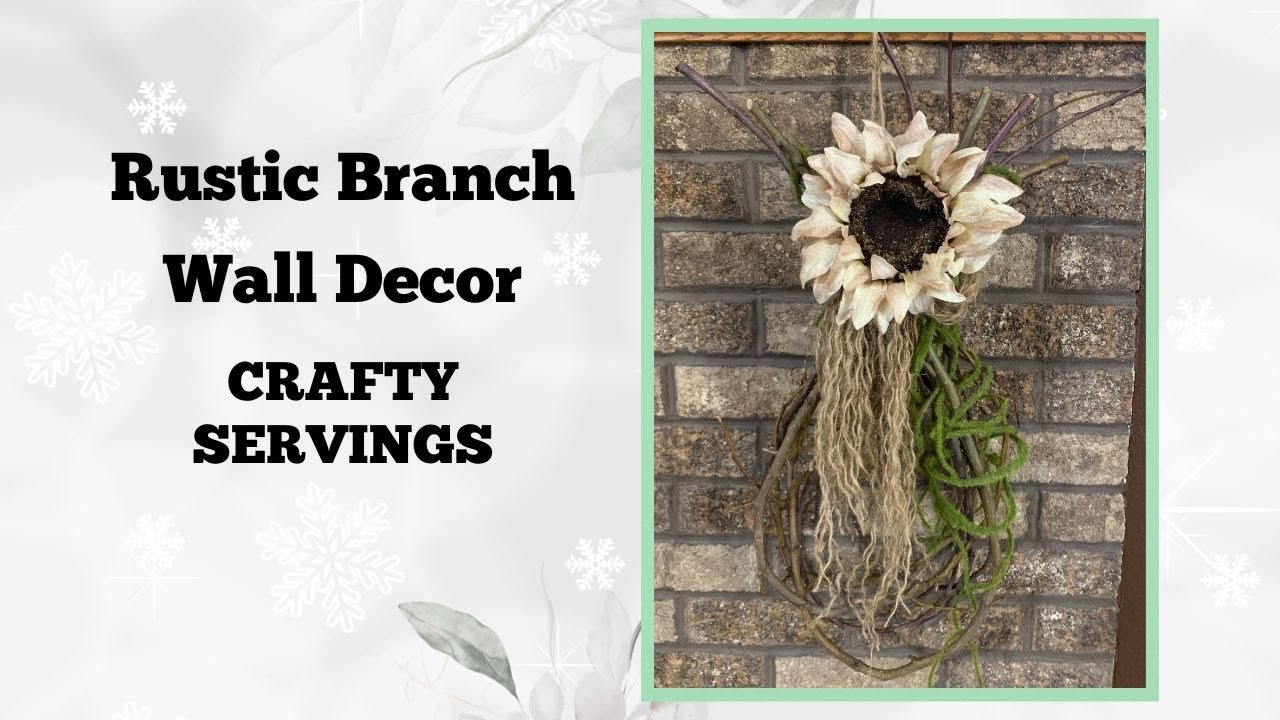 Rustic Branch Wall Hanging - YouTube