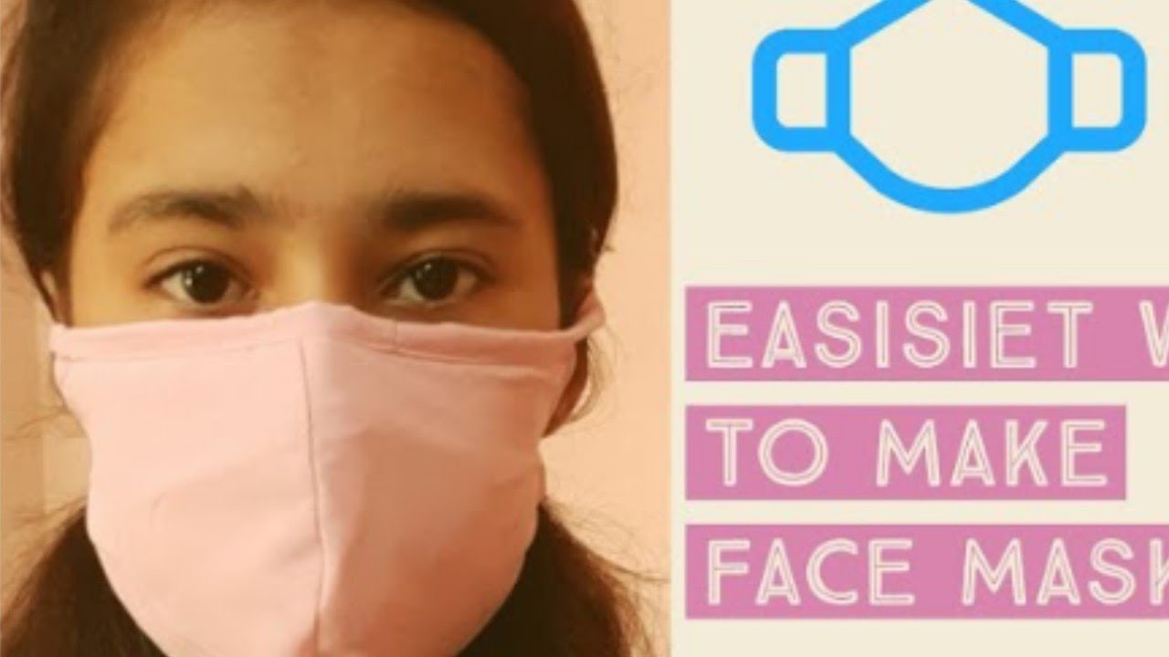 Easy Mask Making | DIY mask stitching with adjustable ribbon Tutorial ...