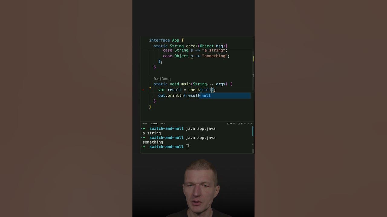 Null In Switches #java #shorts #coding #airhacks - YouTube