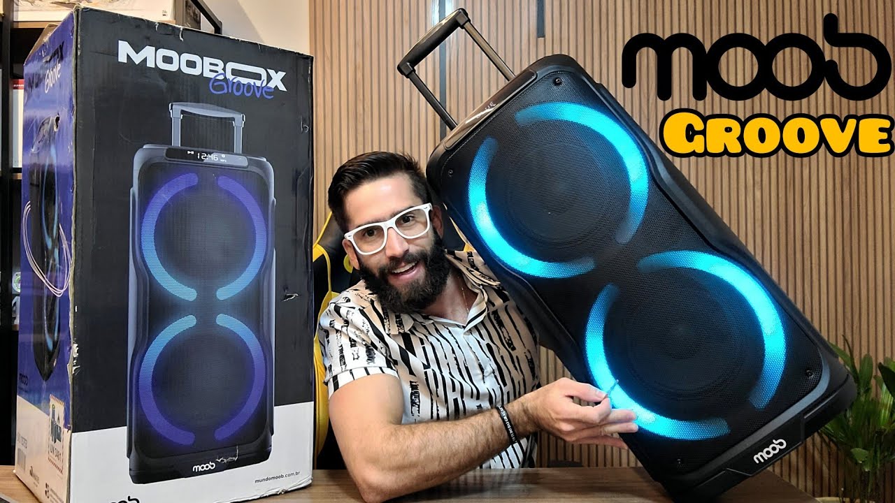 CAIXA DE SOM MOOB MOOBOX GROOVE: Que GRAVE É ESSE!? 😮 (Unboxing/Analise Completa) - YouTube
