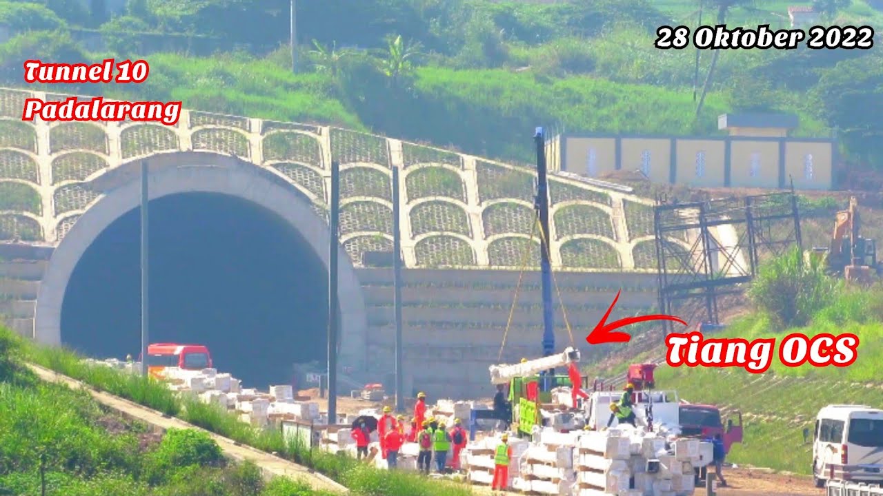 Progress Tiang Catenary OCS Di Inlet Tunnel 10 Padalarang// Indonesian ...
