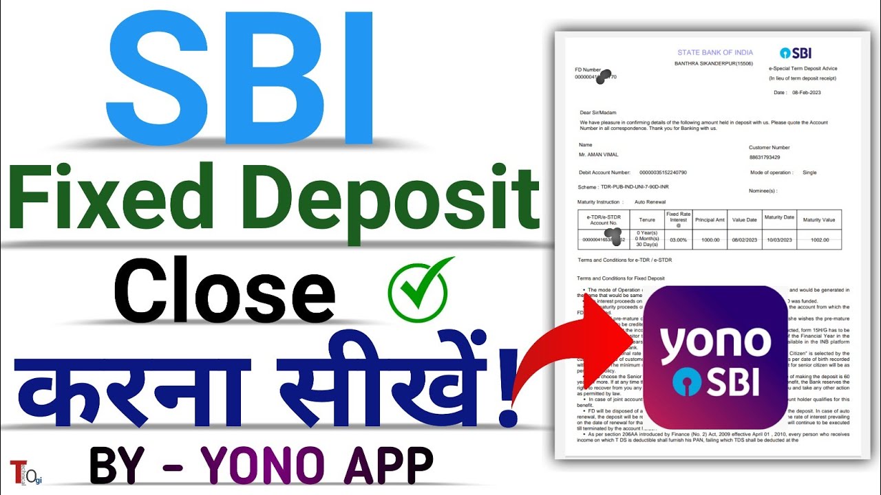 how to close fd in yono sbi app | sbi fixed deposit kaise tode 2023 # ...