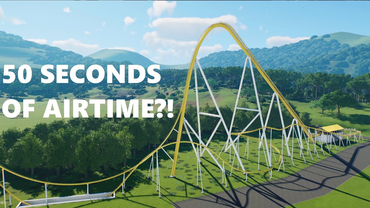 B&M Staggered Giga With 50 Seconds Of Airtime | Planet Coaster 2 POV ...