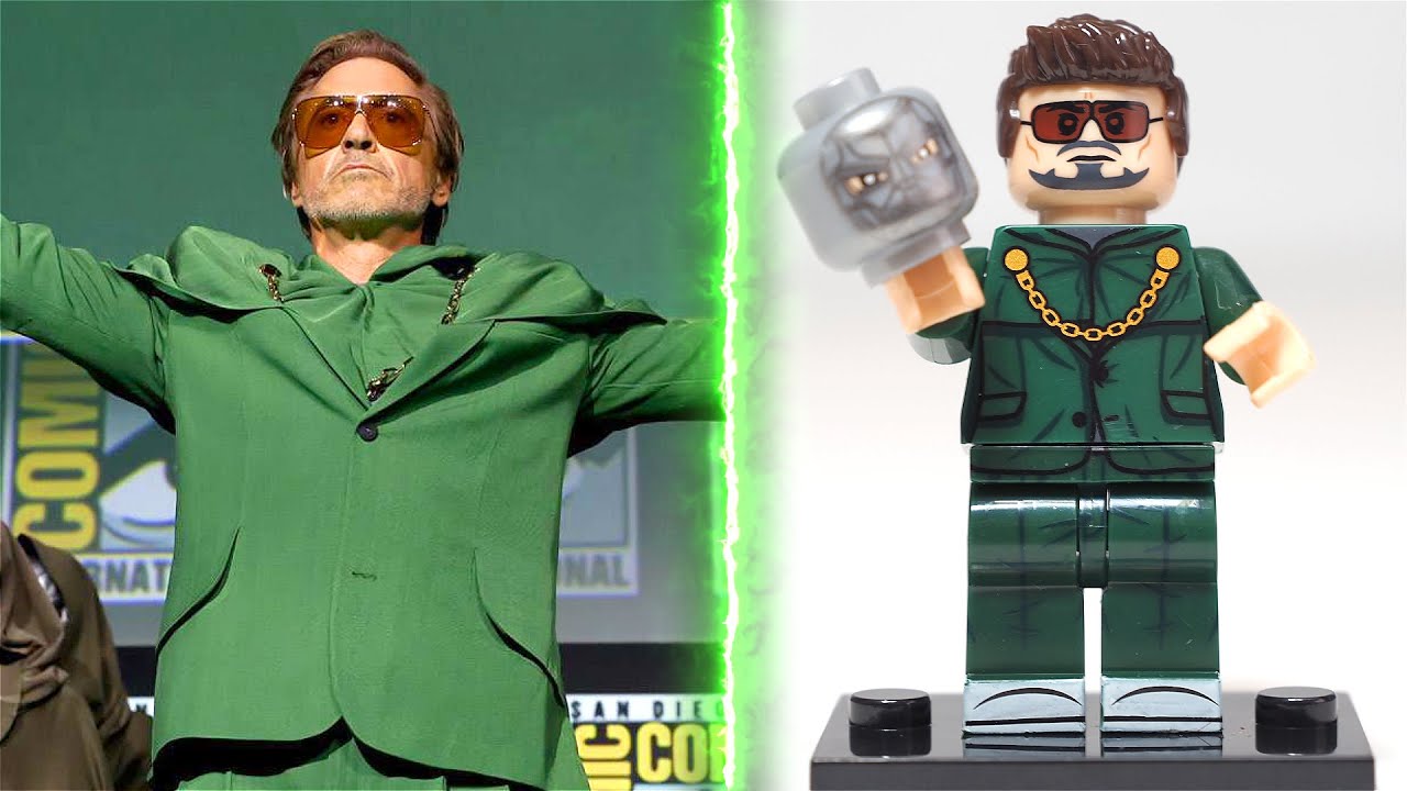 LEGO Iron Man becomes Doctor Doom | Robert Downey Jr. | Dr. Doom ...