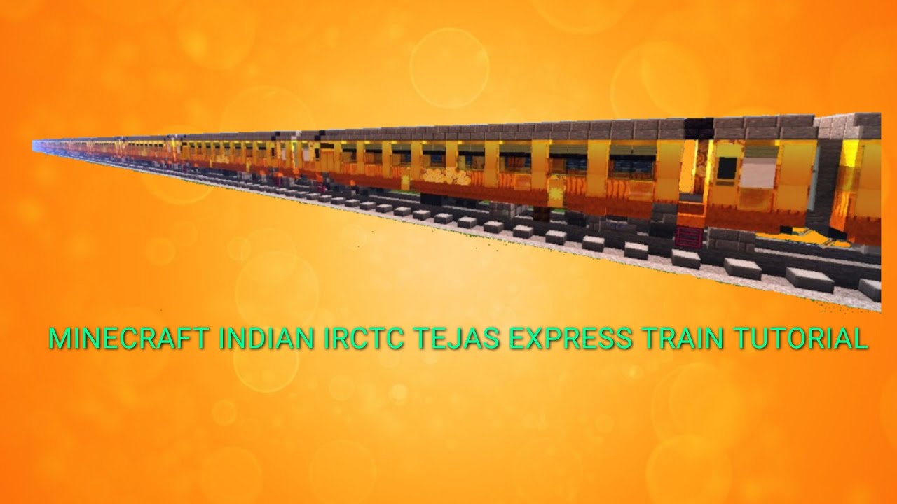 Minecraft Indian IRCTC Tejas Express Train Tutorial - YouTube