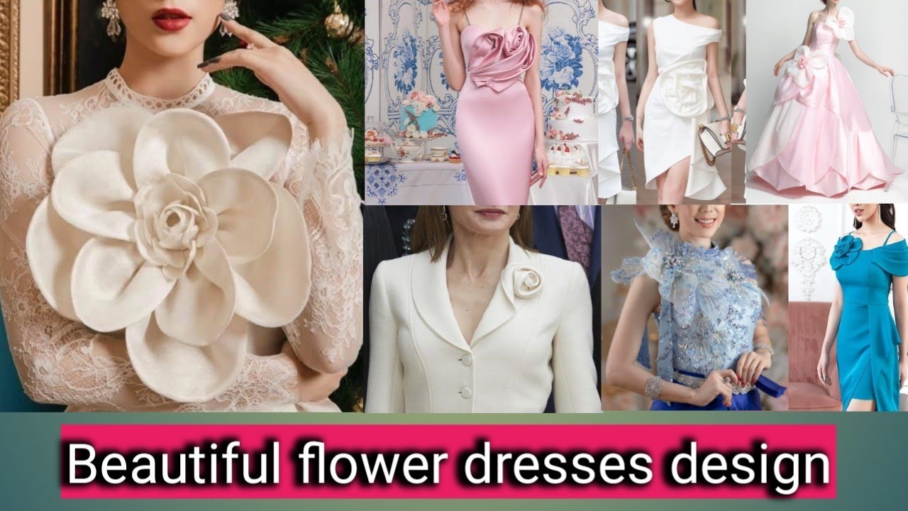 beautiful dresses || Floral pattern dress design || Fashion dresses ...