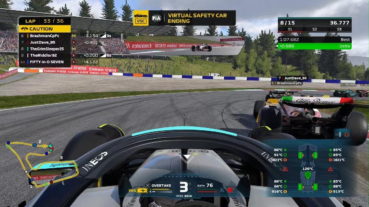 F1 22 vsc beauty then mess up - YouTube