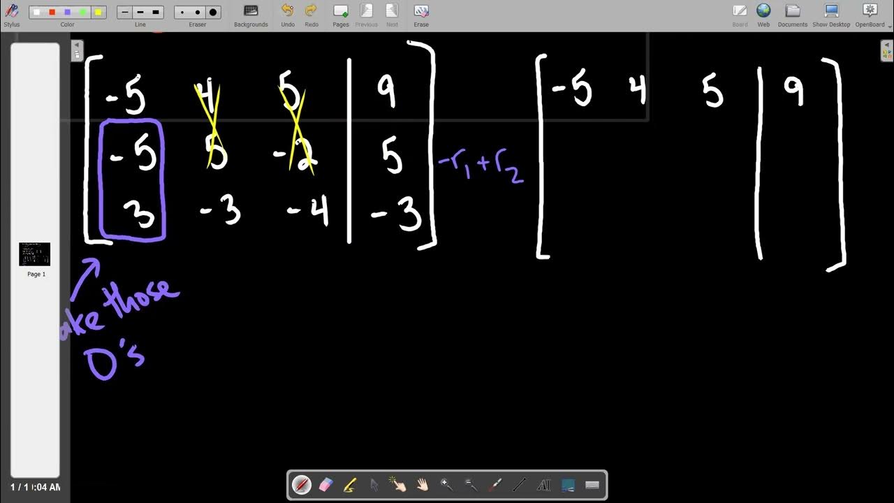 Solving Systems using Matrices - YouTube