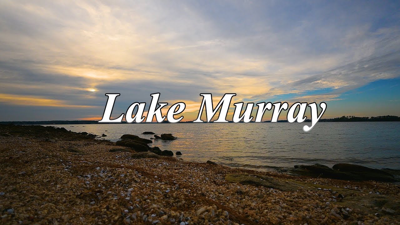 Relaxing Lake Murray Sunset Complete with Soothing Water Sounds - YouTube