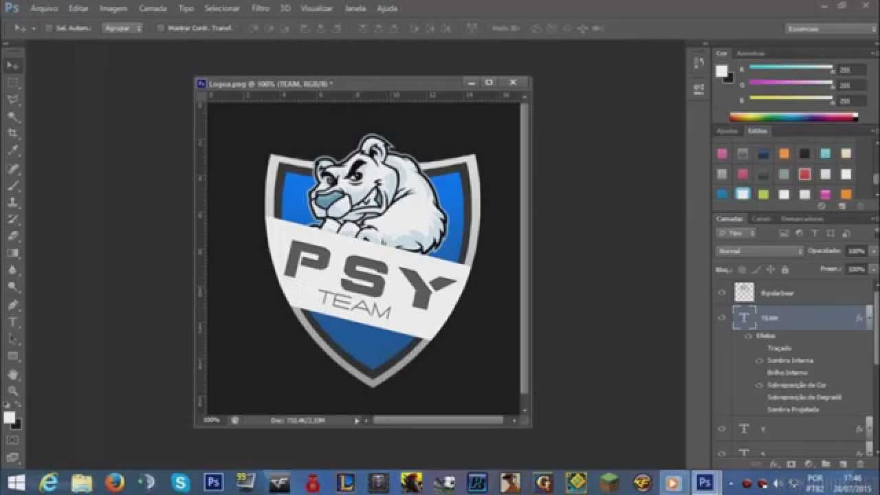 SpeedArt - PSY TEAM - LOGO #1 - YouTube