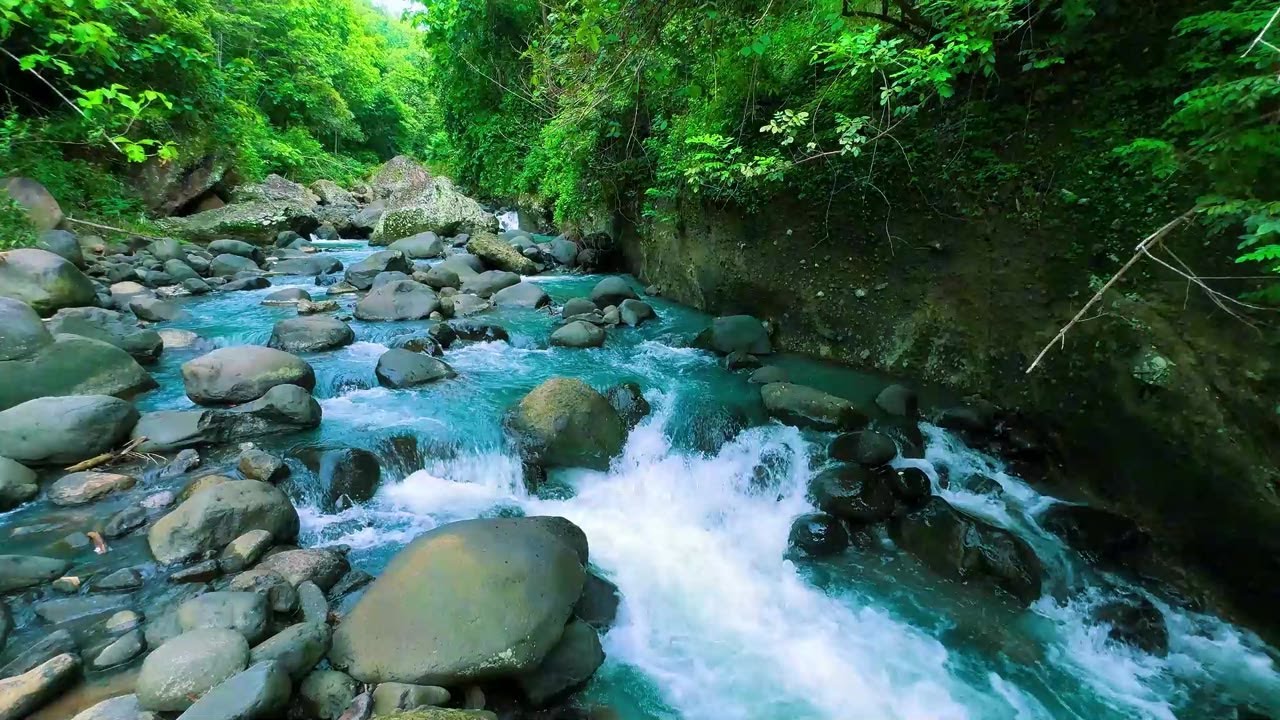 Relaxing Mountain Stream Nature River Sound for Sleeping for relieve ...
