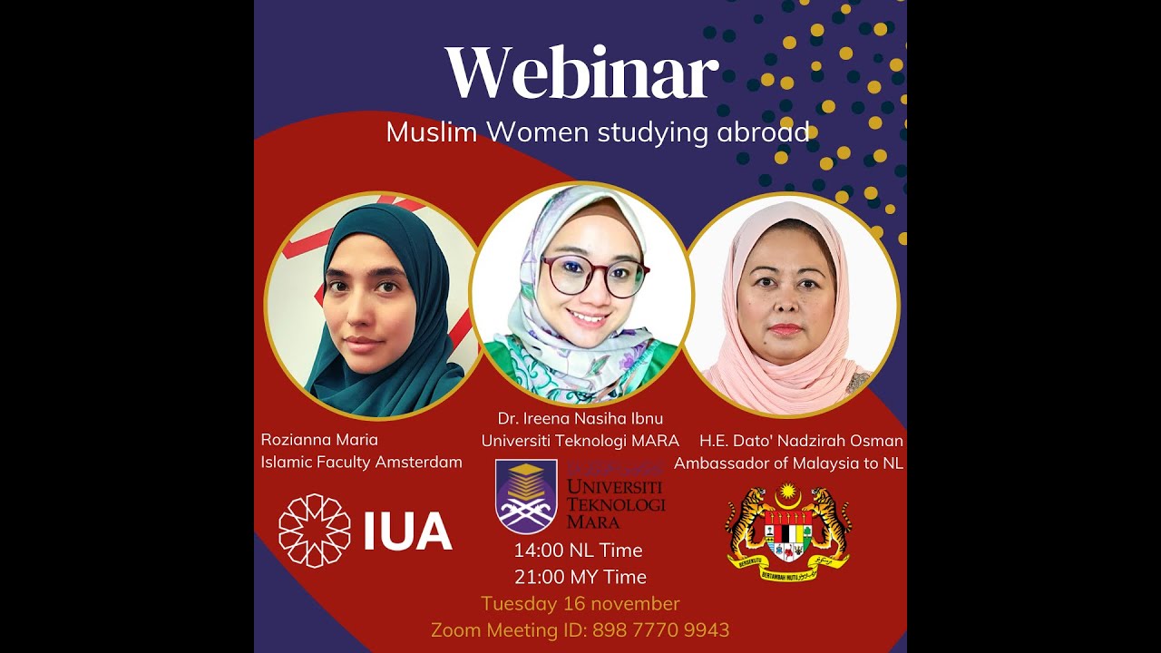 IUA - UiTM WEBINAR Muslim Women Studying abroad - YouTube