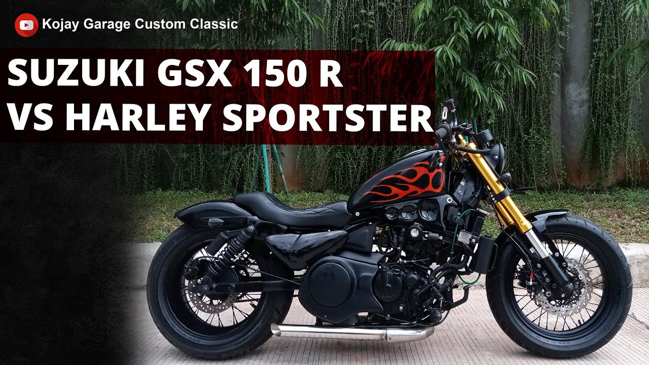 Modifikasi Harley Sportster dari Suzuki GSX 150 R full custom - Kojay ...