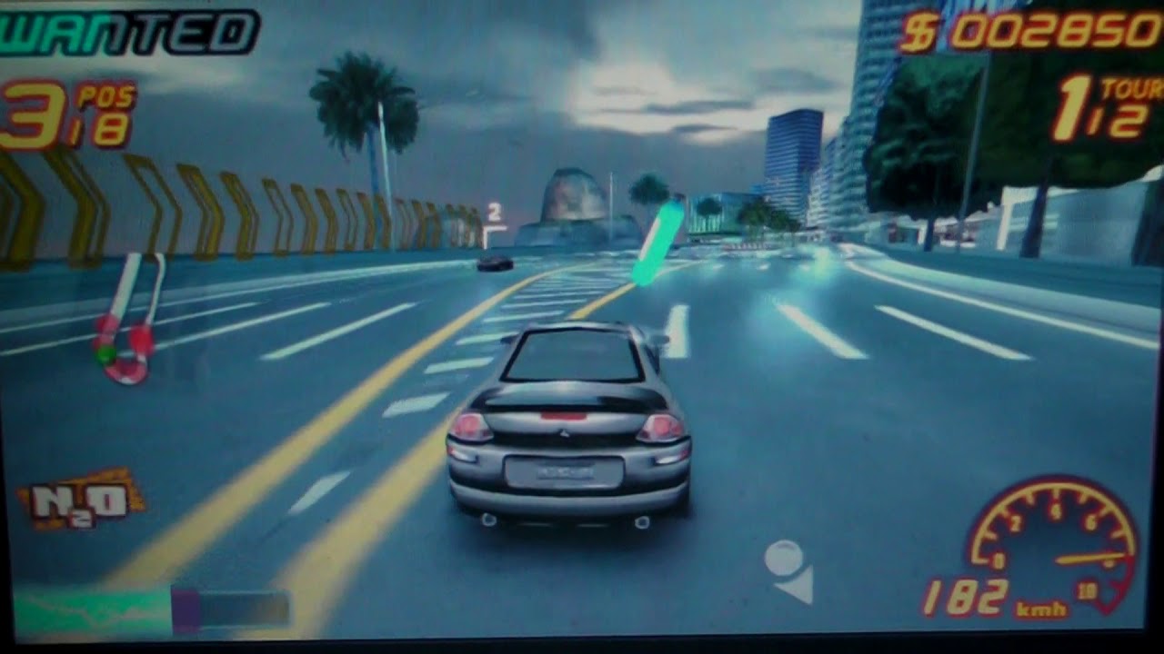 Asphalt Urban GT 2 (PSP) : Rio de Janeiro (Mitsubishi Eclipse) - YouTube