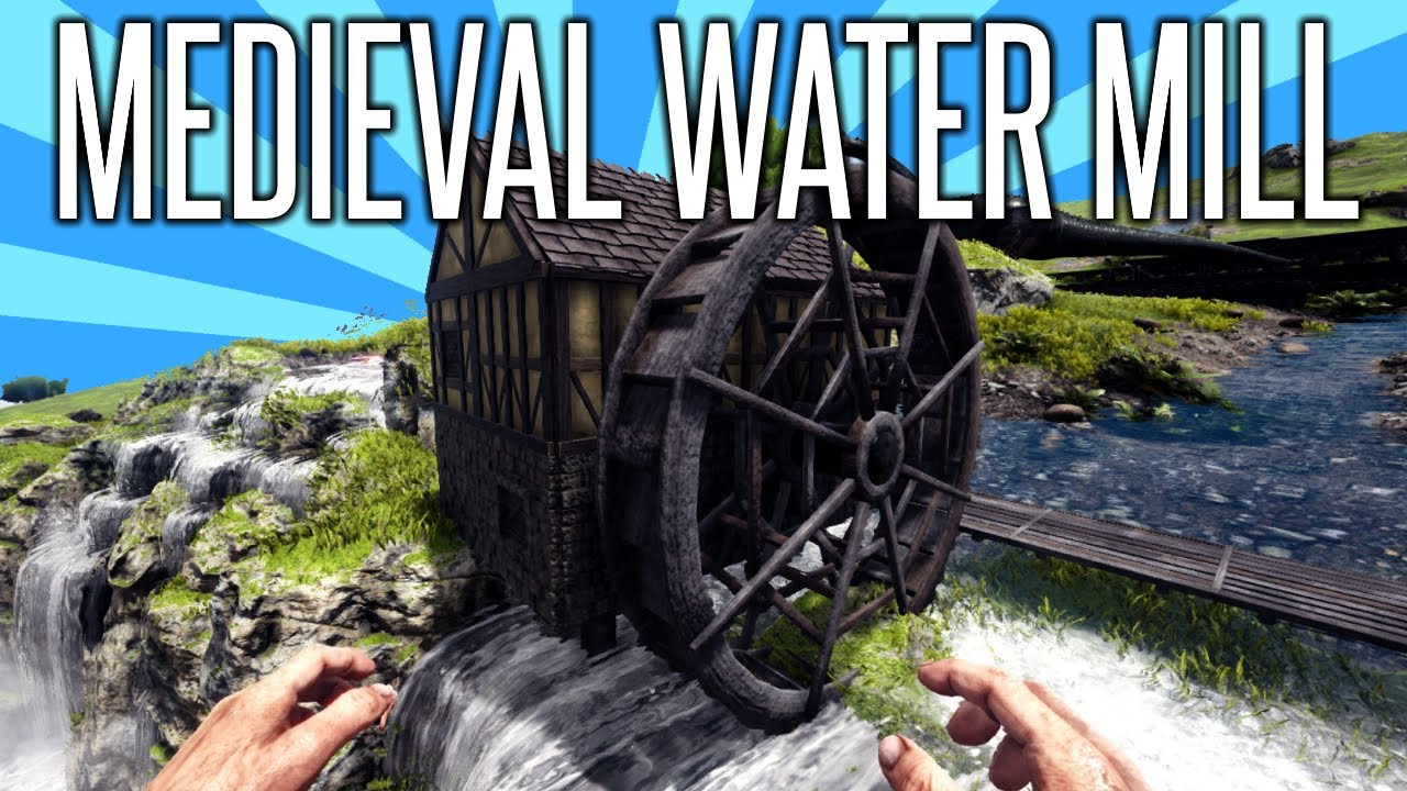 ARK Build Tutorial | Medieval Water Mill - YouTube