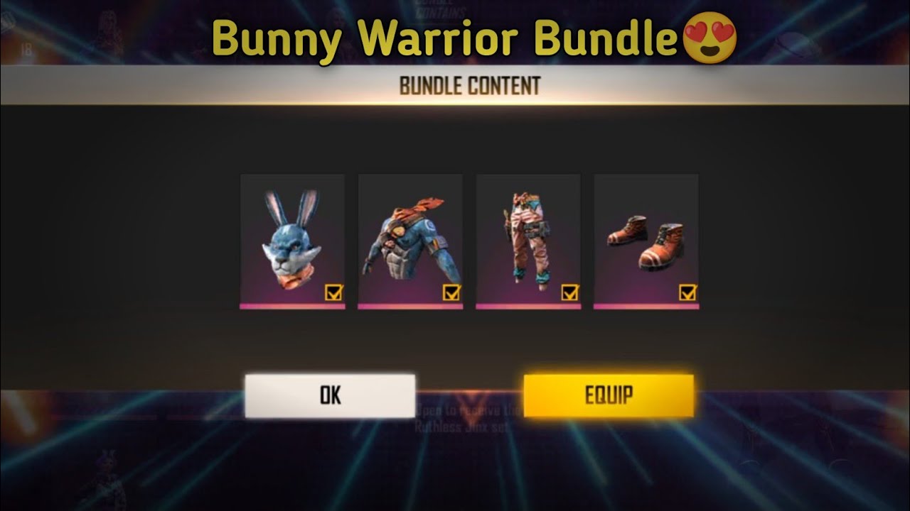 I got the Bunny Warrior Bundle🔥GARENA FREE FIRE - YouTube