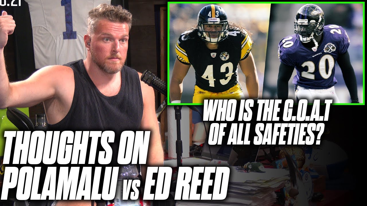 Pat McAfee & Ike Taylor Talk The Ed Reed vs Troy Polamalu Debate - YouTube