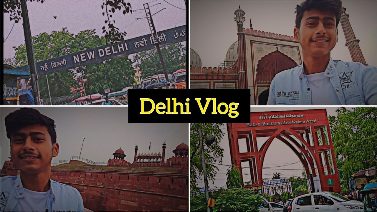 my first vlog || delhi vlog || Red fort Delhi #vlog #delhi - YouTube