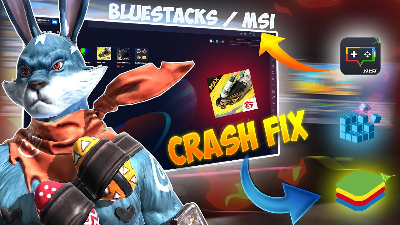 HOW TO FIX BLUESTACKS 4 / MSI EMULATOR CRASH PROBLEM IN FREE FIRE - YouTube