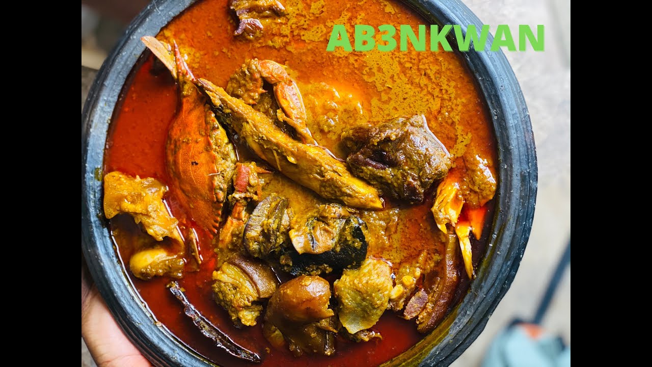 How To Make Palmnut Soup With Cream | Simple Abenkwan Recipe ...