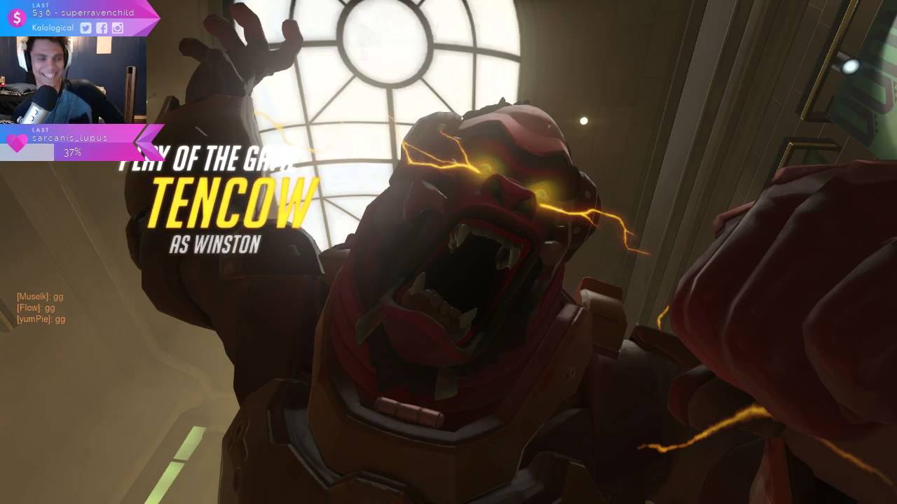 Overwatch: Winston PoTG Triple Push Off - YouTube