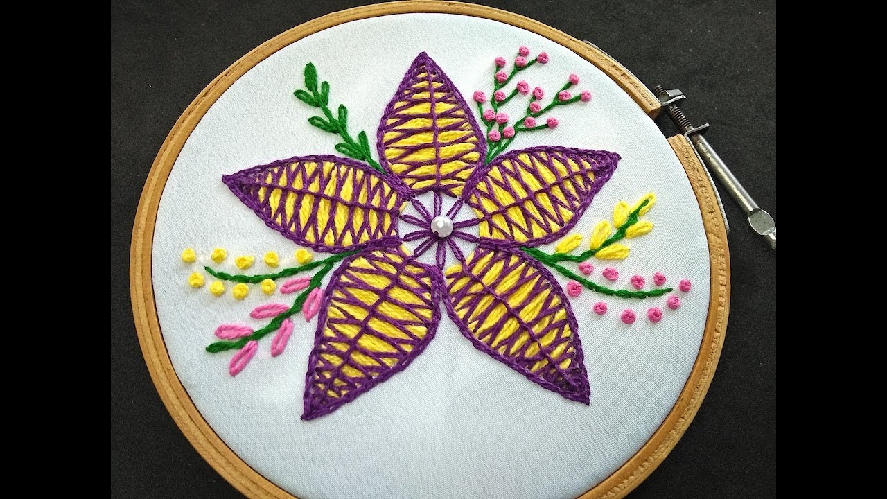 Hand Embroidery | Fantasy Flower Embroidery | Bordado fantasía | Hand ...