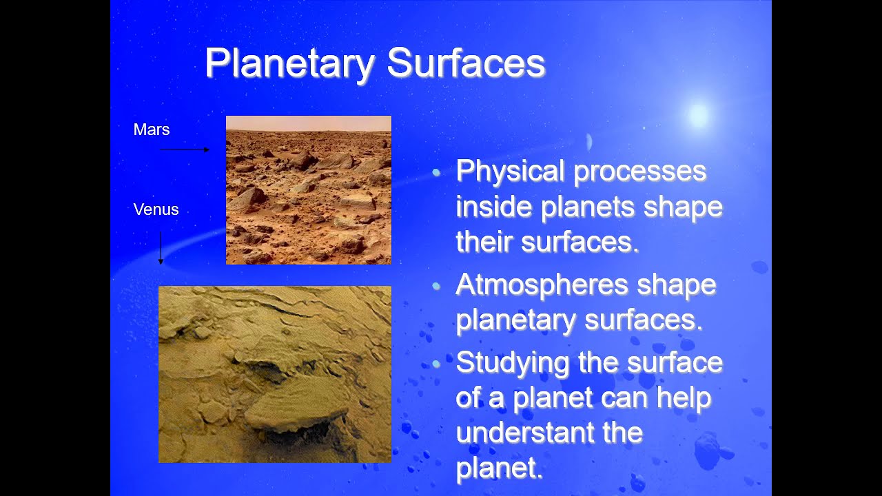 PHYS 1404 Planet Surfaces and Compositions - YouTube