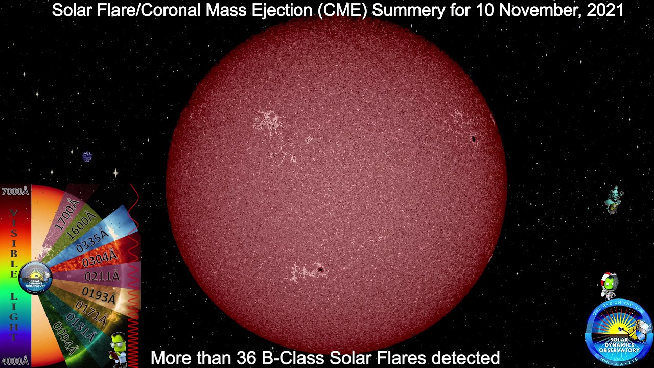 Coronal Mass Ejection (CME)/Solar Flare Report for 10 Nov, 2021: 36 B ...