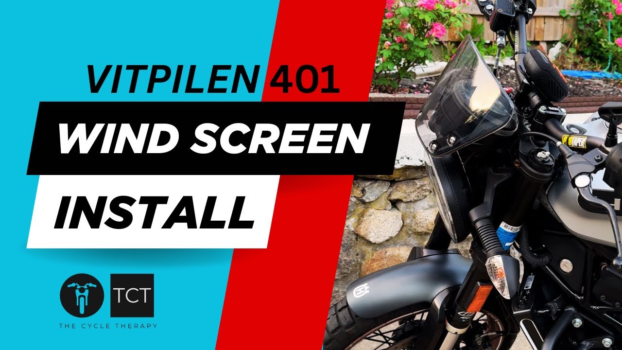 #vitpilen Wind Screen Deflector installation - YouTube