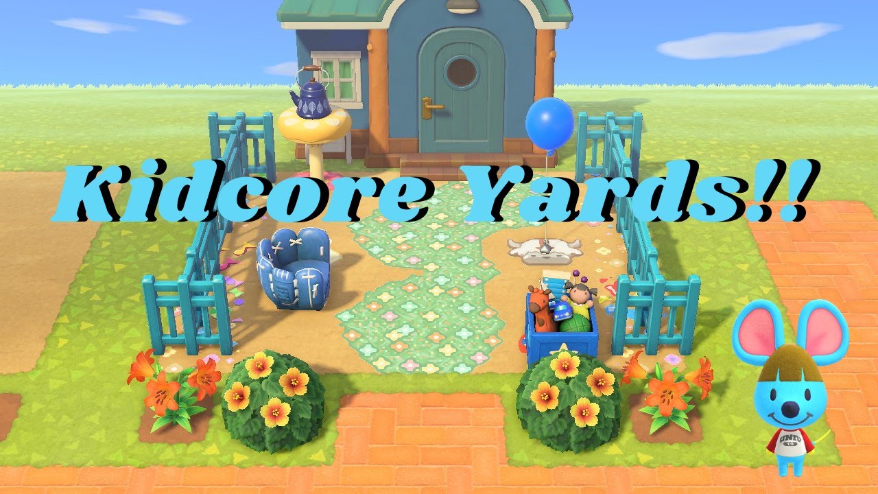 making the cutest kidcore yards for my villagers!! Tanga day 9: ACNH ...