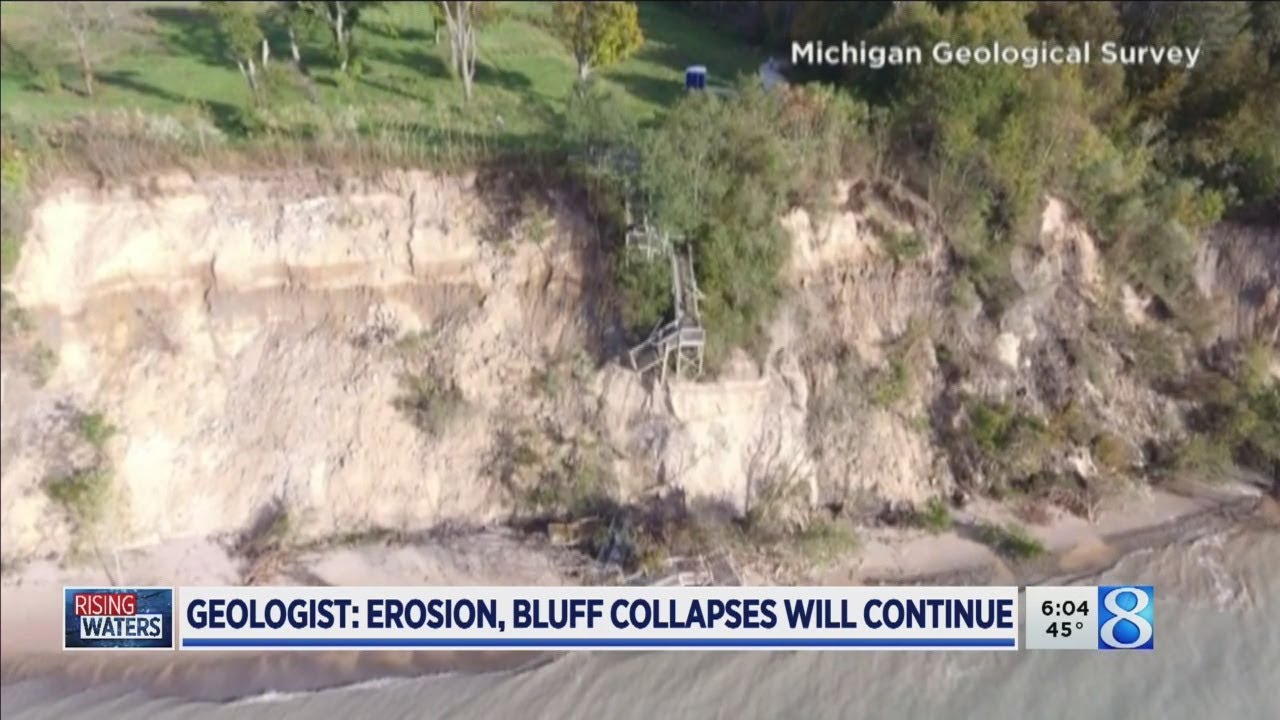 Geologist: Erosion, bluff collapses will continue - YouTube