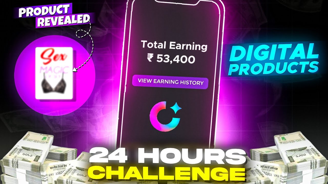24 Hours Digital Product Challenge (Insane Profits) - YouTube