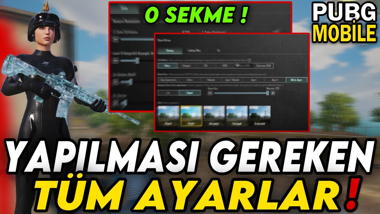 PUBG MOBİLE DE SİZİ PRO OYUNCU YAPACAK AYARLAR ! HER CİHAZA UYUMLU EN GÜNCEL HASSASİYET VE ...
